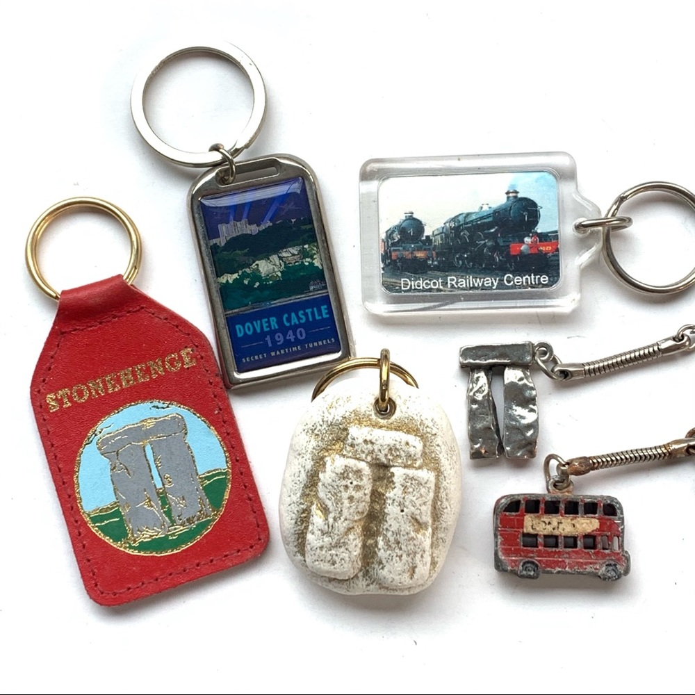 London Busstonehengedidcot Vintage Keychains - Gem
